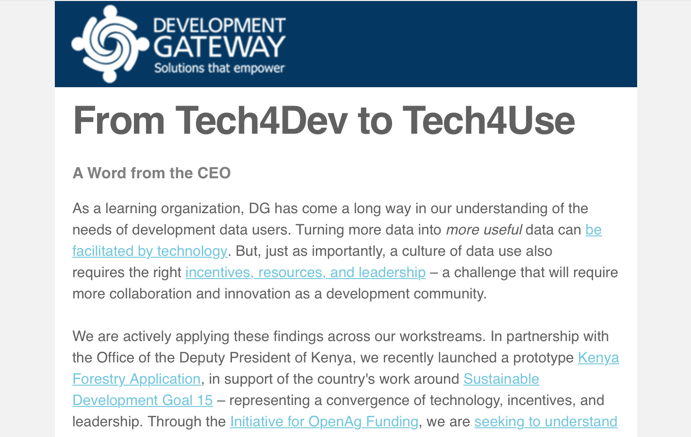 From Tech4Dev to Tech4Use – Development Gateway: An IREX Venture – Data and digital solutions ...