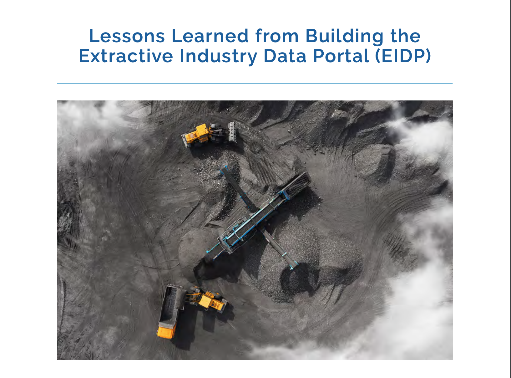 Digitizing Extractive Industries Data – Development Gateway: An IREX Venture – Data and digital ...